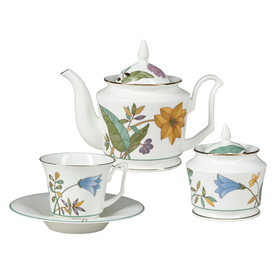 Сервиз чайный ИФЗ Июньская палитра Юлия на 6 персон 14 предметов ...